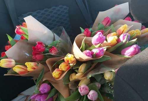 Тюльпаны к 8 марта бесплатная доставка