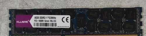 RAM серверная kllsre DDR3 8192Mb PC3-10600R (1333)