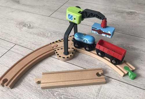 Игровой набор деревянной железной дороги