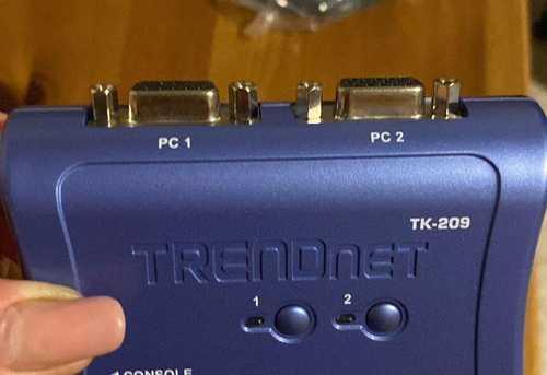 KVM переключатель trendnet TK-209