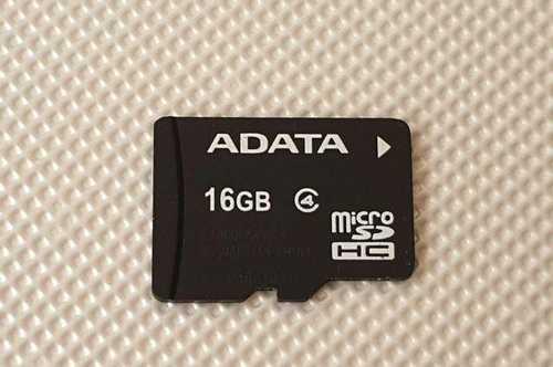 Карта памяти MicroSD 16Gb Adata