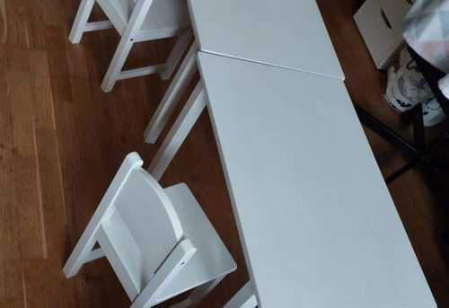 Столы и стулья sundvik IKEA по 2шт