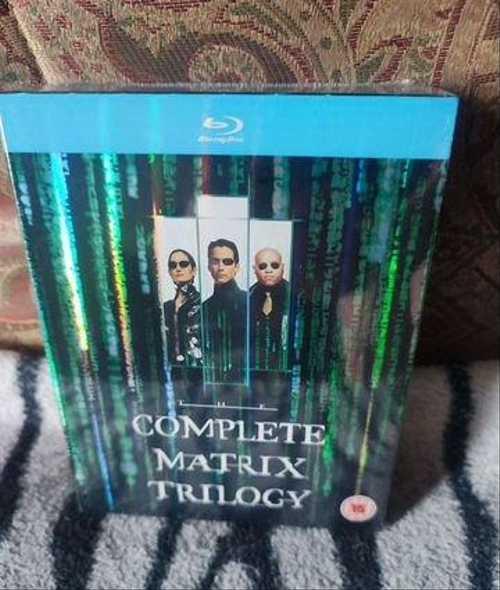 Трилогия Матрица (Blu-ray) (Англия, запечатанный)