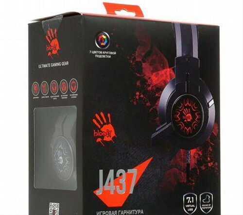 Проводная гарнитура A4Tech Bloody J437 черный