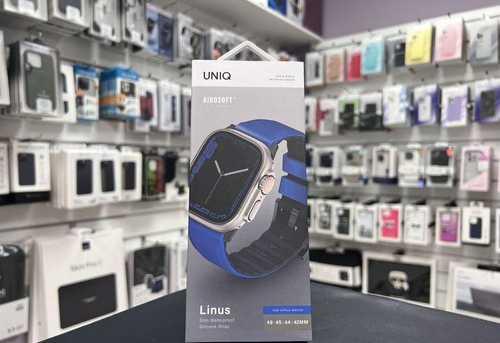 Ремень Apple Watch Uniq Linus AirSoft Racing BLue
