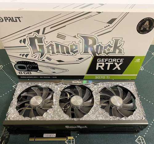 Видеокарта Palit rtx 3070 ti gamerock ос