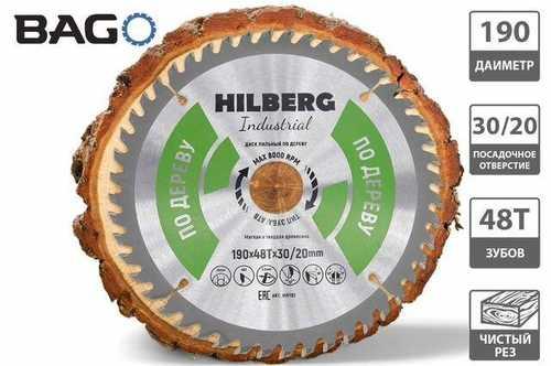 Диск пильный по дереву 190x30/20x48Т Hilberg HW192