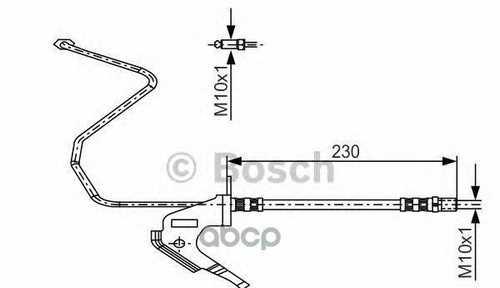 Шланг тормозной opel Astra задний левый 1987481