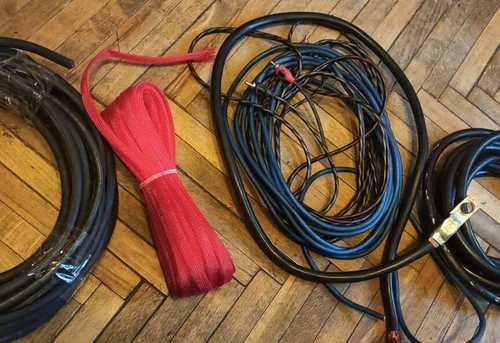Провода силы кабеля автозвук для усилителя и акб