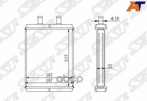 Радиатор отопителя салона iveco daily 06- stiv0