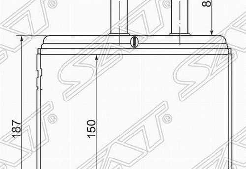 Радиатор отопителя салона daewoo kalos 02- /chevr