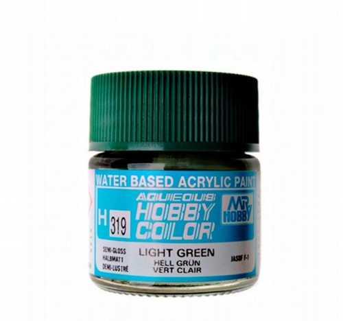 H319 Краска MrHobby Light Green Semigloss