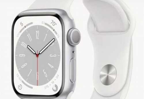 Смарт часы Apple watch 8 silver 41 mm