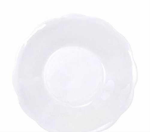 Тарелка Turon porcelain, рифленый край, 13см