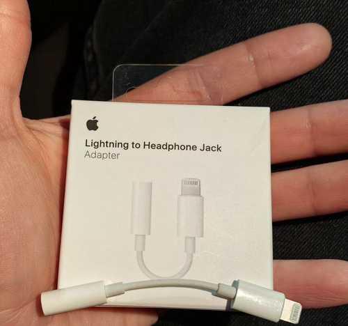 Переходник Apple lightning jack 3.5мм