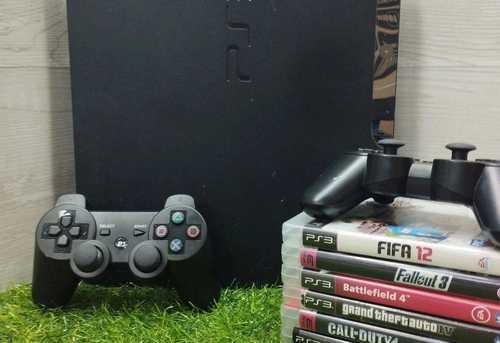 Sony PS3 Slim 250gb + Прошитая