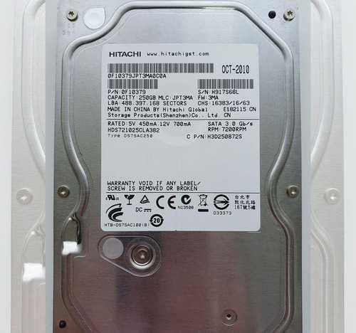 HDD hitachi 250 GB