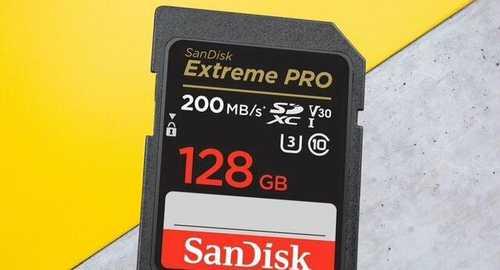 SanDisk sdxc 128GB Extreme Pro U3 4K V30 R200 W90