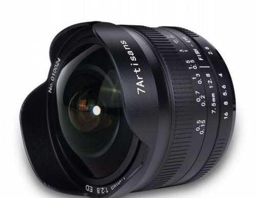 Объектив 7artisans 7.5mm f/2.8 II FishEye Sony E