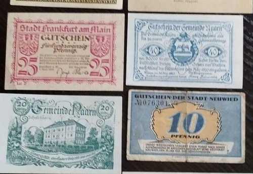 Боны германии 1918, 1919, 1920, 1921, 1922, 1923