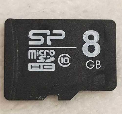 Карта памяти MicroSD SP 8 гб