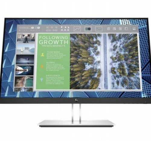 HP 23.8" E24q G4 черный IPS 5ms 16:9 hdmi HAS Piv