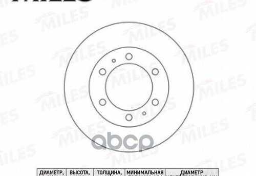 Диск тормозной передний D297мм. toyota hilux 06