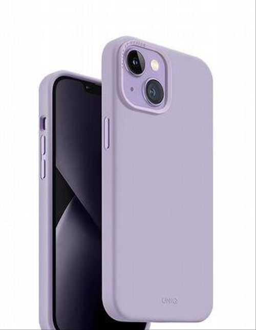 Чехол Uniq для iPhone 14 Plus lino Lavender