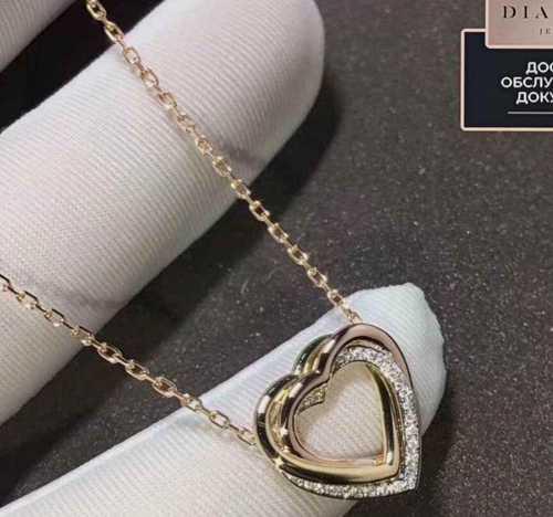 Колье Cartier Trinity из золота 0,08ct