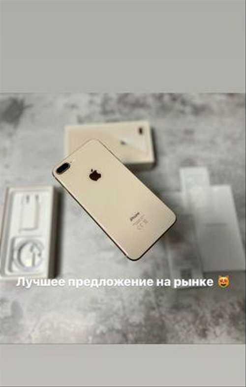 Космический iPhone 8plus 64GB (Акб 96,Чек Билайн)