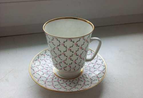 Чайно-кофейная пара лфз розовая сетка