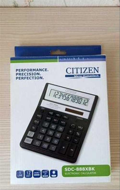 Калькулятор Citizen sdc 888