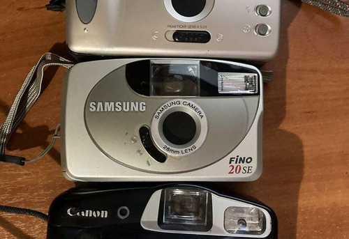 Плёночные фотоаппараты Cannon, Samsung, praktica