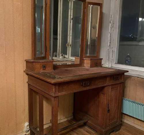 Трюмо трельяж с зеркалом. Антиквариат 19го века