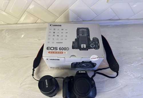 Зеркальный фотоаппарат Canon eos 600d