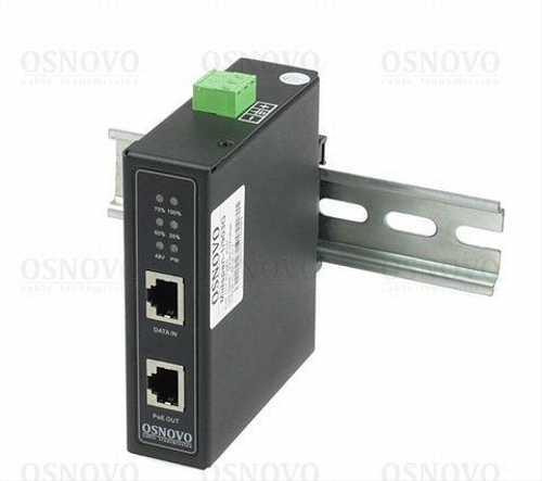 Промышленный PoE-инжектор Gigabit Ethernet на 90W