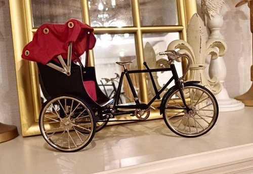 Новый трехколесный рикша-велосипед Ретро