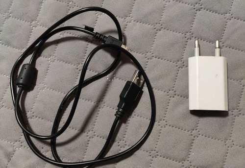 Зарядное устройство micro USB микро кабель 5VDC 1А