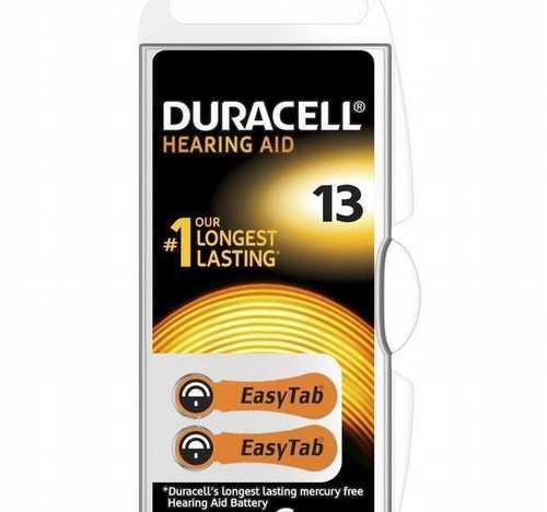 Батарейка для слуховых аппаратов Duracell ZA13