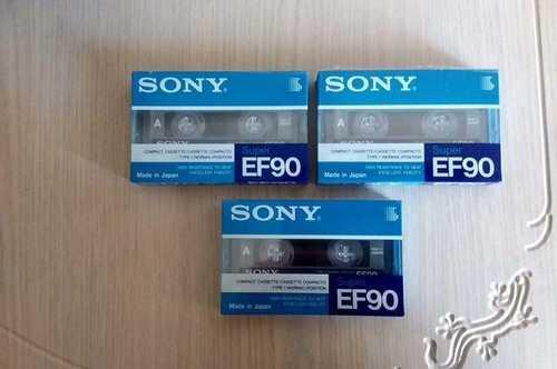 Аудиокассеты sony Super EF90, новые