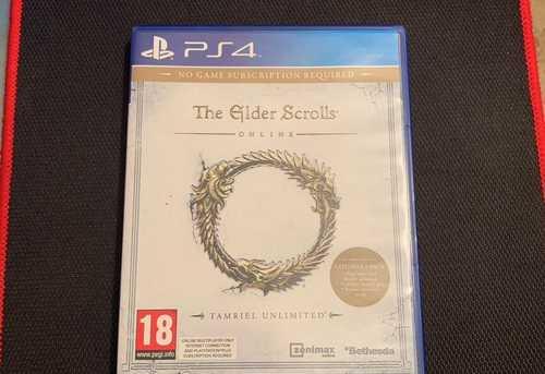 Игра The Elder Scrolls online ps4 диск