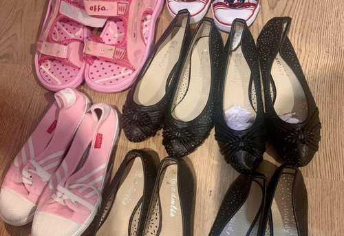 Много новой женской летней обуви