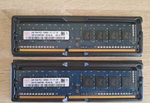 Оперативная память Hynix 2x4 гб DDR3 1600 мгц