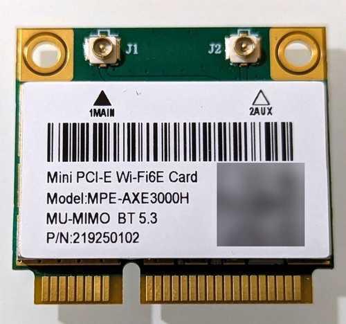 Intel Wi-Fi-адаптер MPE-AXE3000H