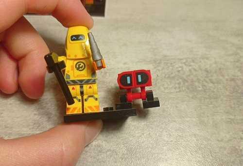 Лего минифигурка Робот из 22 серии лего