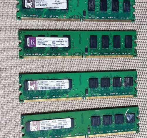 DDR2 Kingston 2x2GB и 2x1GB