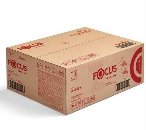 Полотенца бумажные 200 шт. focus (H2) Premium, 2-с
