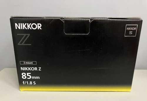 Новый Nikon Nikkor Z 85mm f/1.8 S