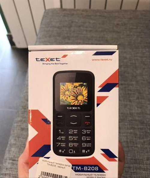 Телефон texet tm-b208 новый