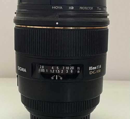 Sigma Canon EF 85 mm f 1.4 EX DG HSM